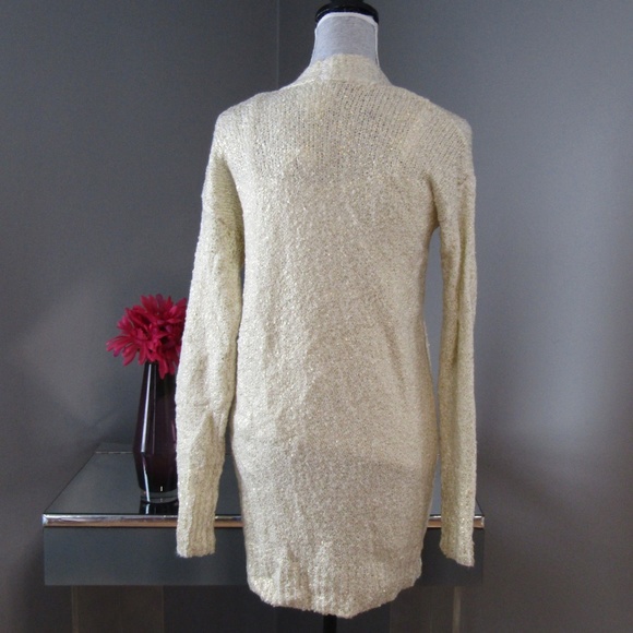 ruby moon | Sweaters | New Anthropologie Ruby Moon Ivory Gold Cardigan ...